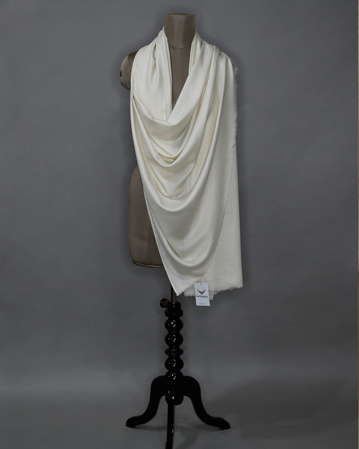 Soft Cashmere Shawl Ivory