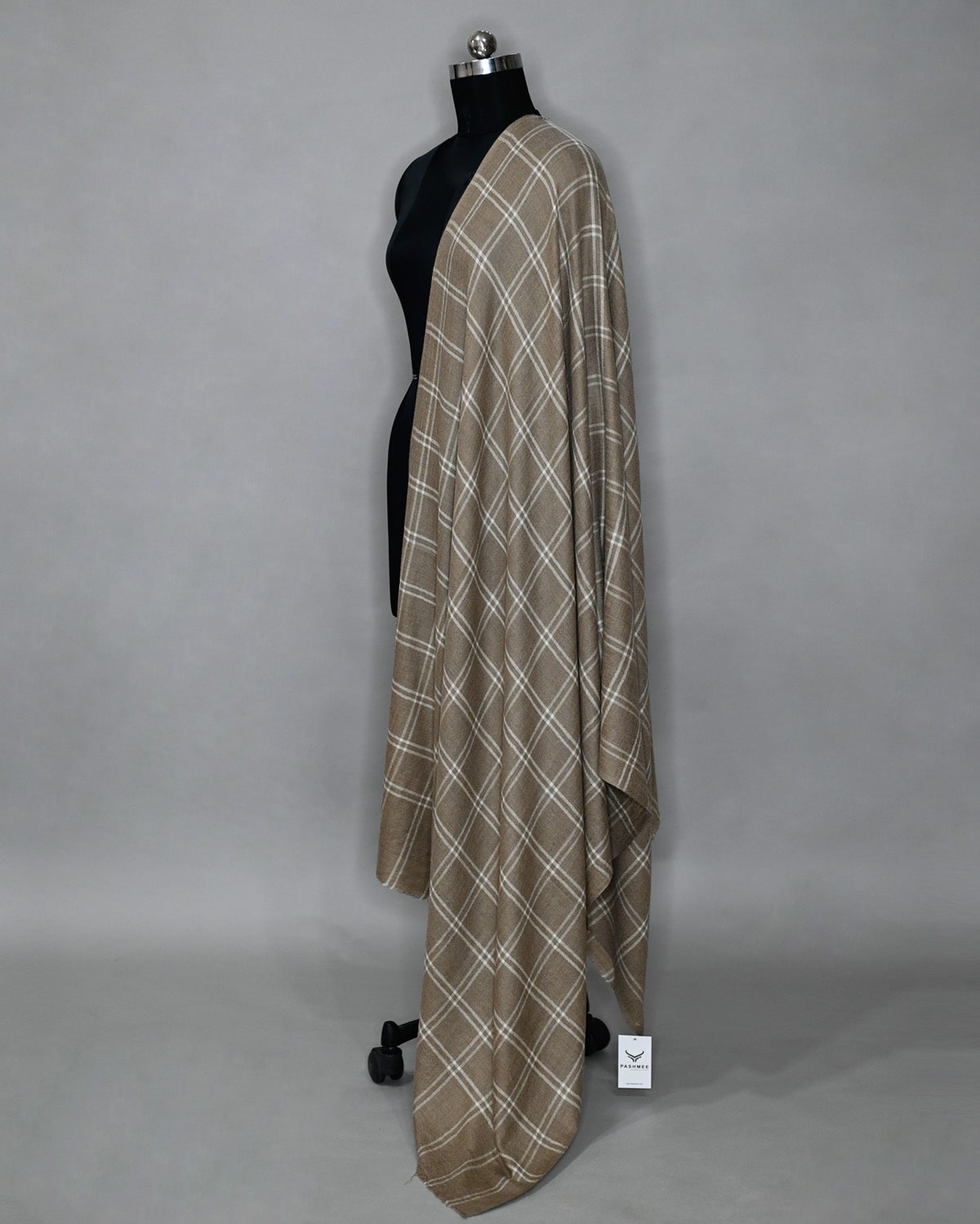 Sleek Striped Couture Shawl